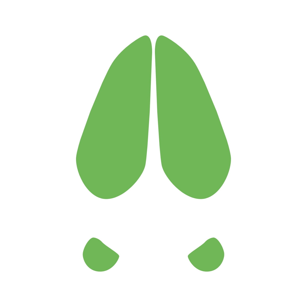 Deer Track Sticker Decal Die Cut - Self Adhesive Vinyl - Weatherproof ...