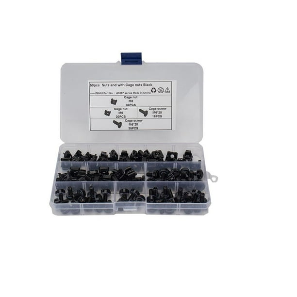 xinxixnxx 100 Pieces/Set Car Screws Nut Assortment Carbon Steel ...