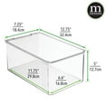 mDesign Organizing Toy Storage Containers, Stackable Clear Bin Box with ...
