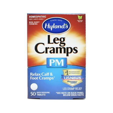 Hyland's OTC Leg Cramp Medication, Natural Relief Pills for Calf, Leg ...