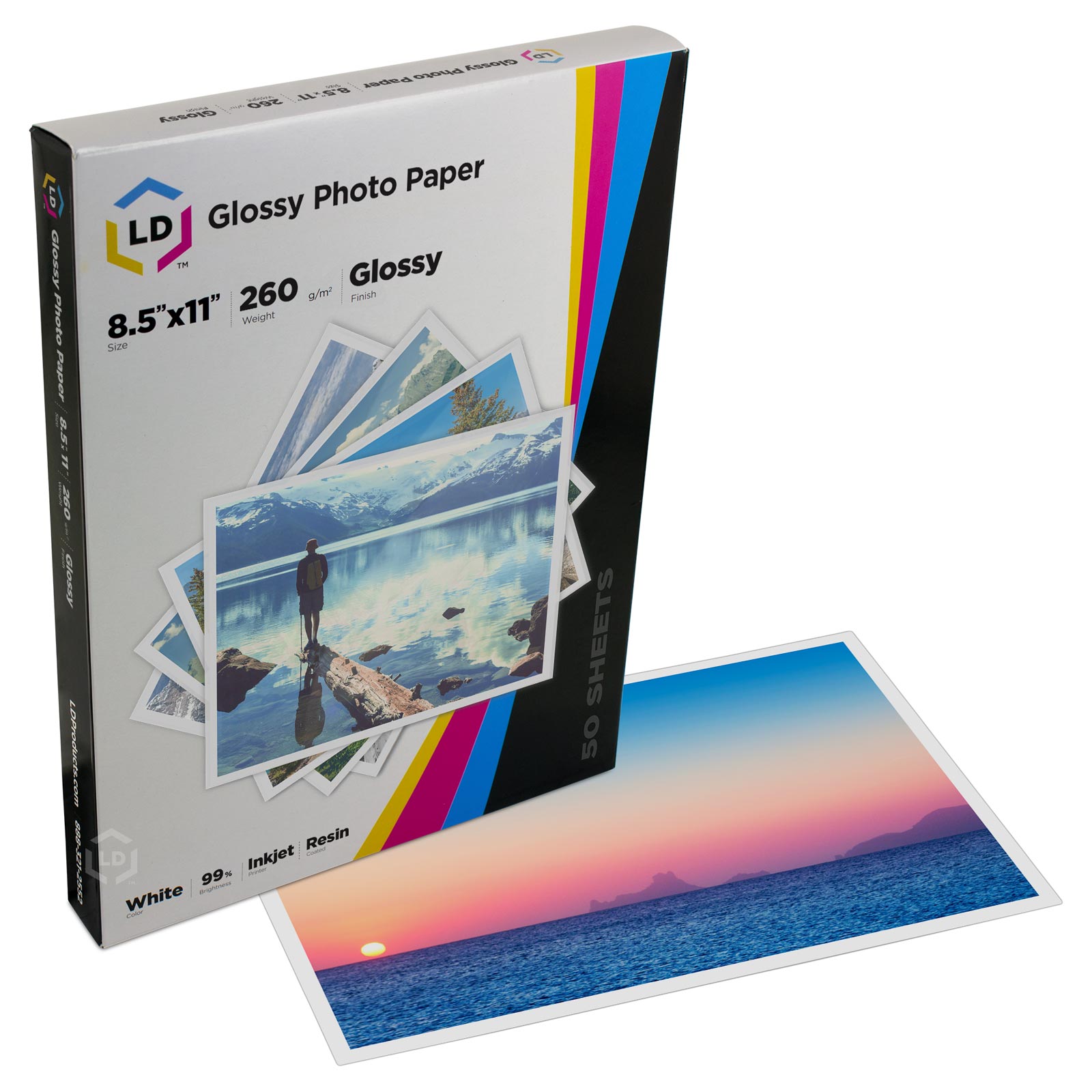 LD Premium Glossy Photo Paper 8 5X11 50 Pack Resin Coated Walmart LD Premium Glossy Photo Paper 8 5X11 50 Pack Resin Coated Walmart