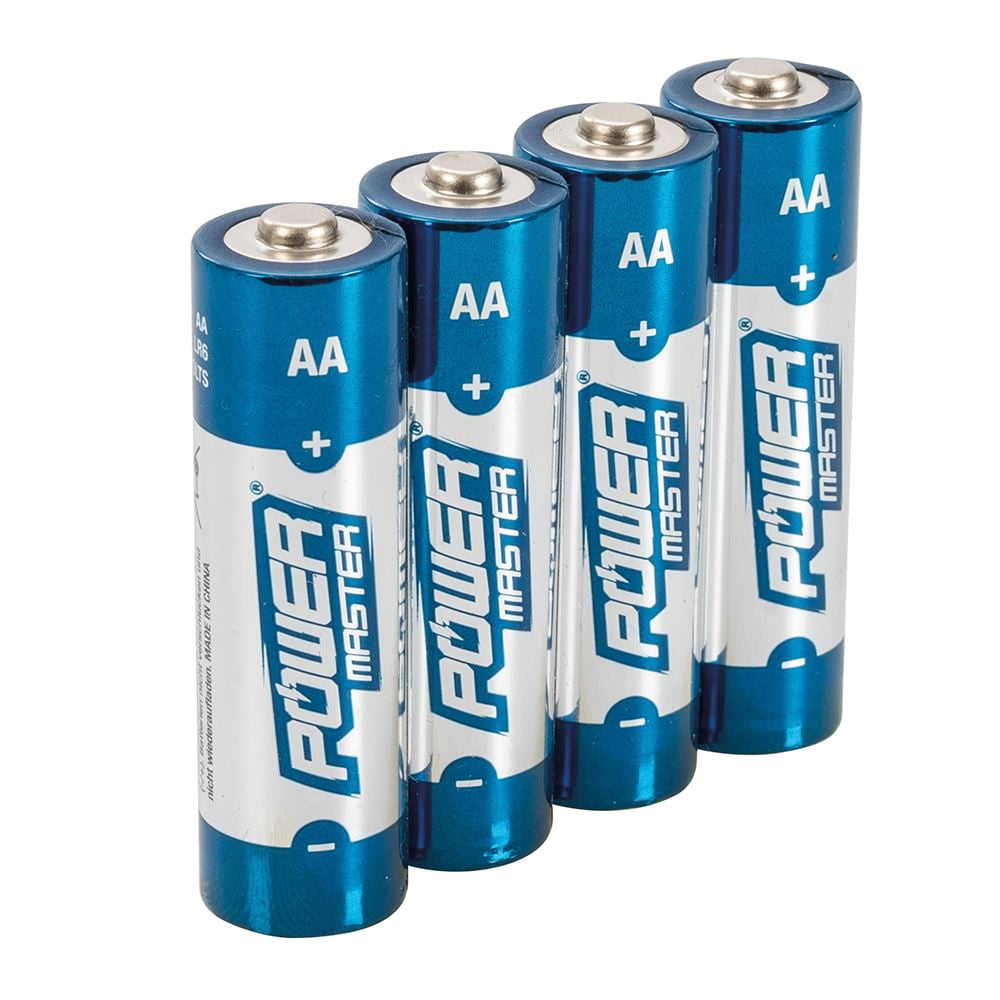 Powermaster - AA Super Alkaline Battery LR6 4pk - 4pk - Walmart.com