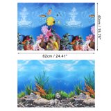 Unique Bargains Aquarium Background Poster Double-sided Fish Tank ...