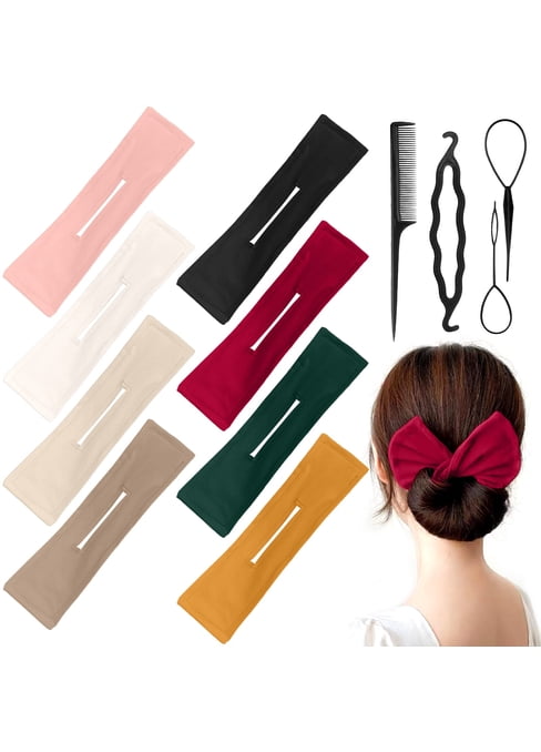 3pcs Hair Donut Bun Maker Hair Ring Styler Maker Round Chignon for ...