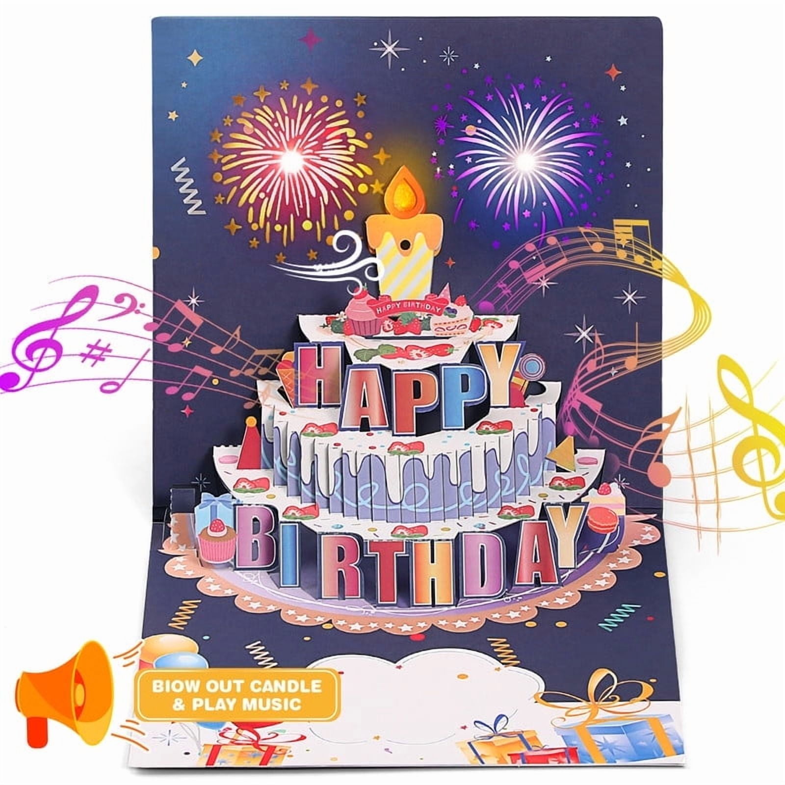 Click here for Vcbavc 3d Pop Up Firework Birthday Cards  Musical... prices