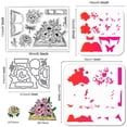 1Set 1Pc PVC Plastic Clear Stamps with Carbon Steel Cutting Dies ...