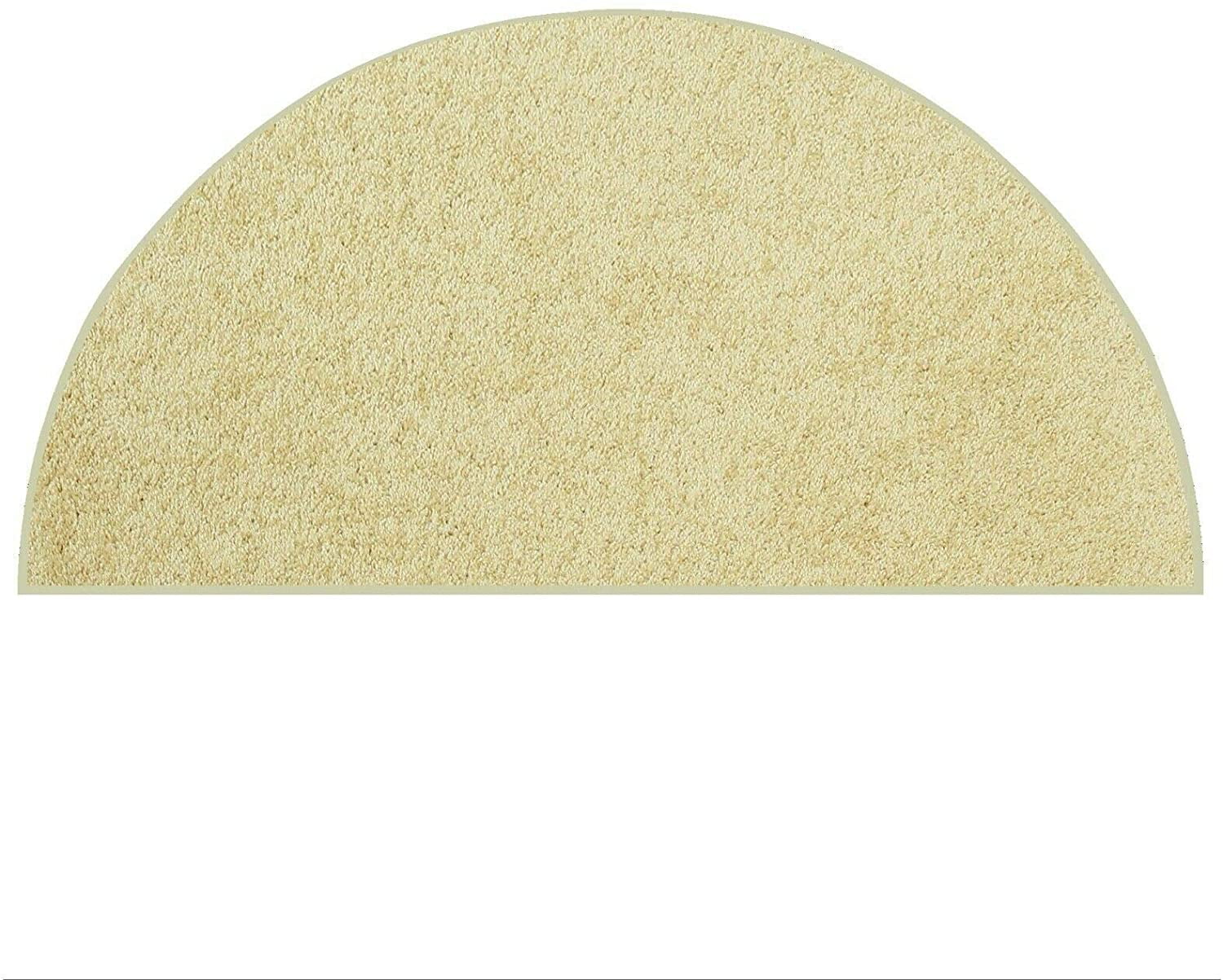 Furnish my Place Modern Plush Solid Color Rug - Yellow, 72" x 144" Half ...