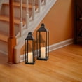 23" 19" Large Lanterns Decorative Outdoor Indoor, Set of 2 Modern ...