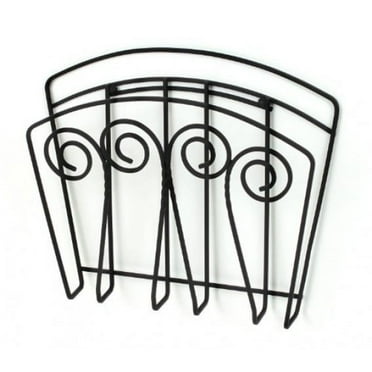 Spectrum Diversified Scroll Magazine Rack, Wall Mount, Black - Walmart.com