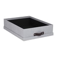 Canvas Fiberboard Document Letter Box - File Organizer Box for ...