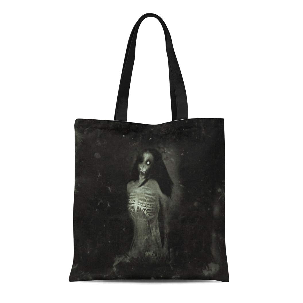 KDAGR Canvas Bag Resuable Tote Grocery Shopping Bags Anger Horror ...