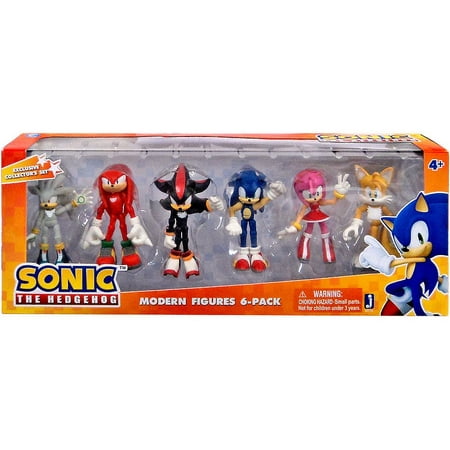 Sonic The Hedgehog Sonic Deluxe Set Action Figure 6-Pack - Walmart.com