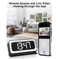 Smart Clock Camera, 2K Indoor Cameras for Home Security, Nanny camera ...