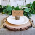 25Pcs Premium Wood Place Card Holders and 25Pcs Table Place Cards ...