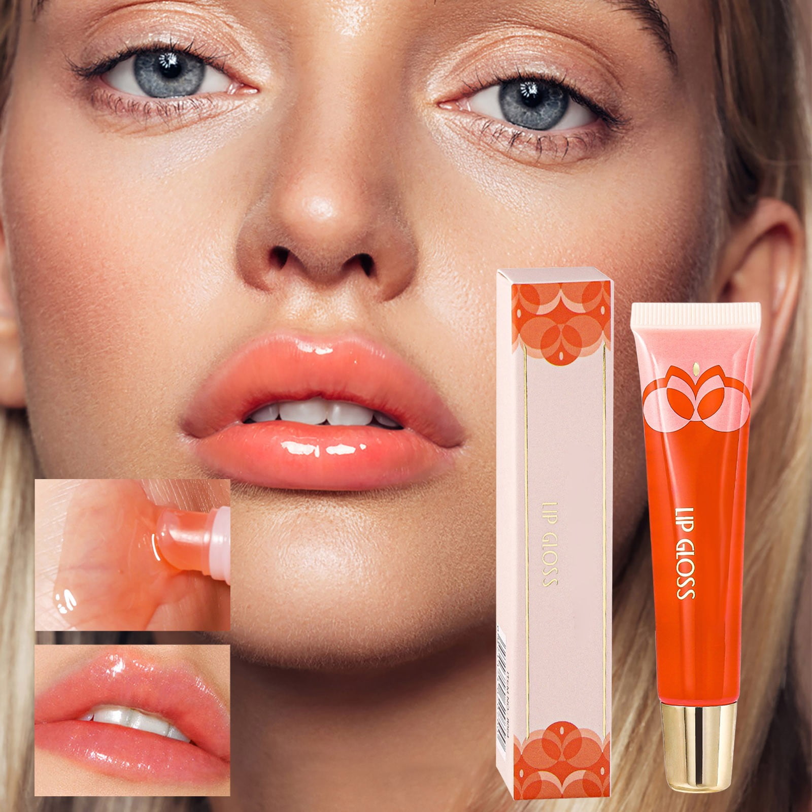 Bálsamo labial voluminizador con extracto de frutas, aceite, brillo ...
