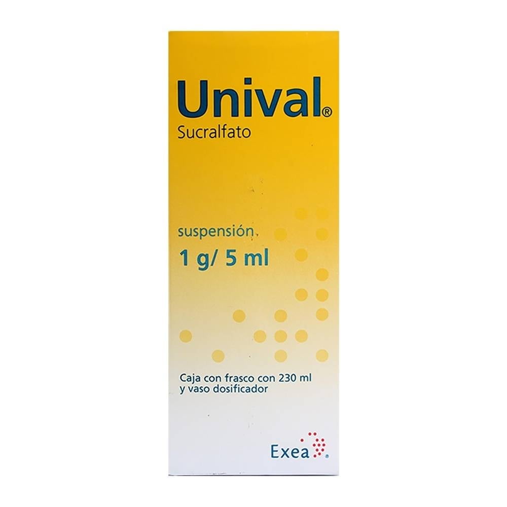 Unival Sucralfato 1 g/5 ml suspensión 230 ml | Walmart en línea