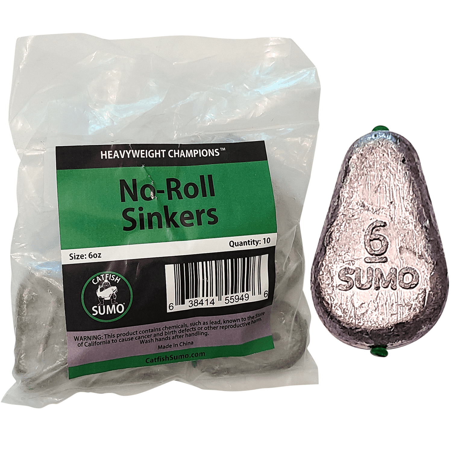 No-Roll Sinker with Line-Protecting Inserts to Guard Against Damage ...