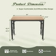 LZBEITEM 48" Adjustable Workbench, Rubber Wood Top Heavy-Duty ...