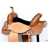 16 Flex Tree Western Horse Saddle American Leather Barrel Trail Hilason ...