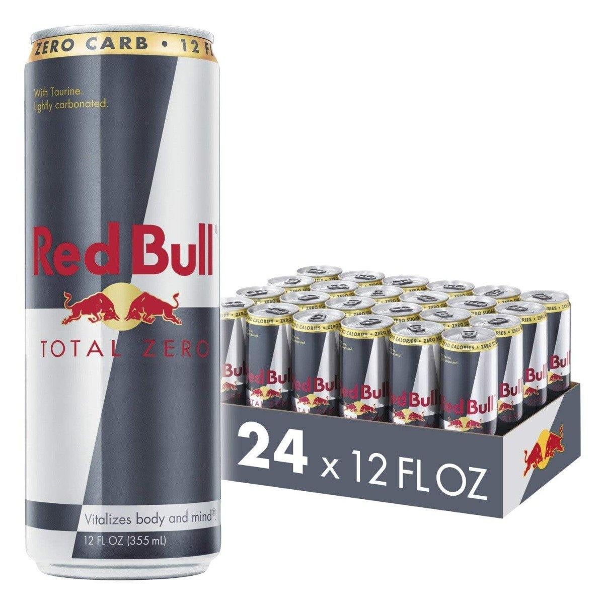 Red Bull Total Zero Sugar Free Energy Drink, 12 Fl Oz (Pack of 24 ...