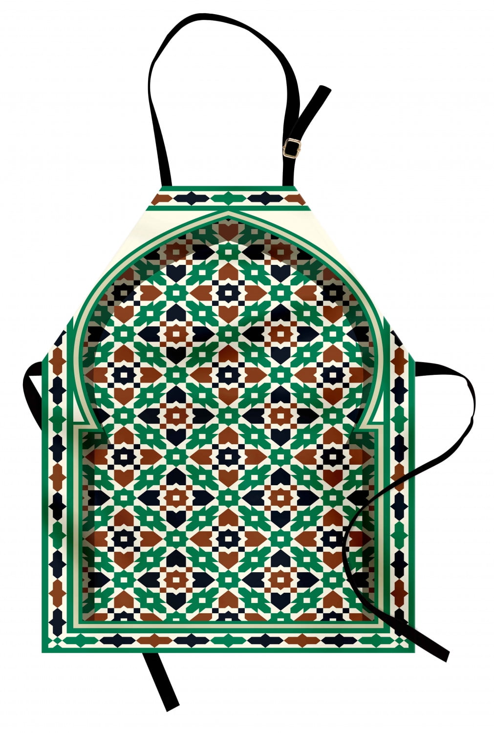 Moroccan Apron Middle Eastern Style Moroccan Arch with Medieval Floral ...