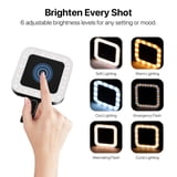 GlowOn Magnetic Selfie Ring Light – 6 Light Modes, USB-C Rechargeable ...