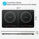 Aobosi Electric Double Induction Cooktop 1800W Portable Ultrathin with ...
