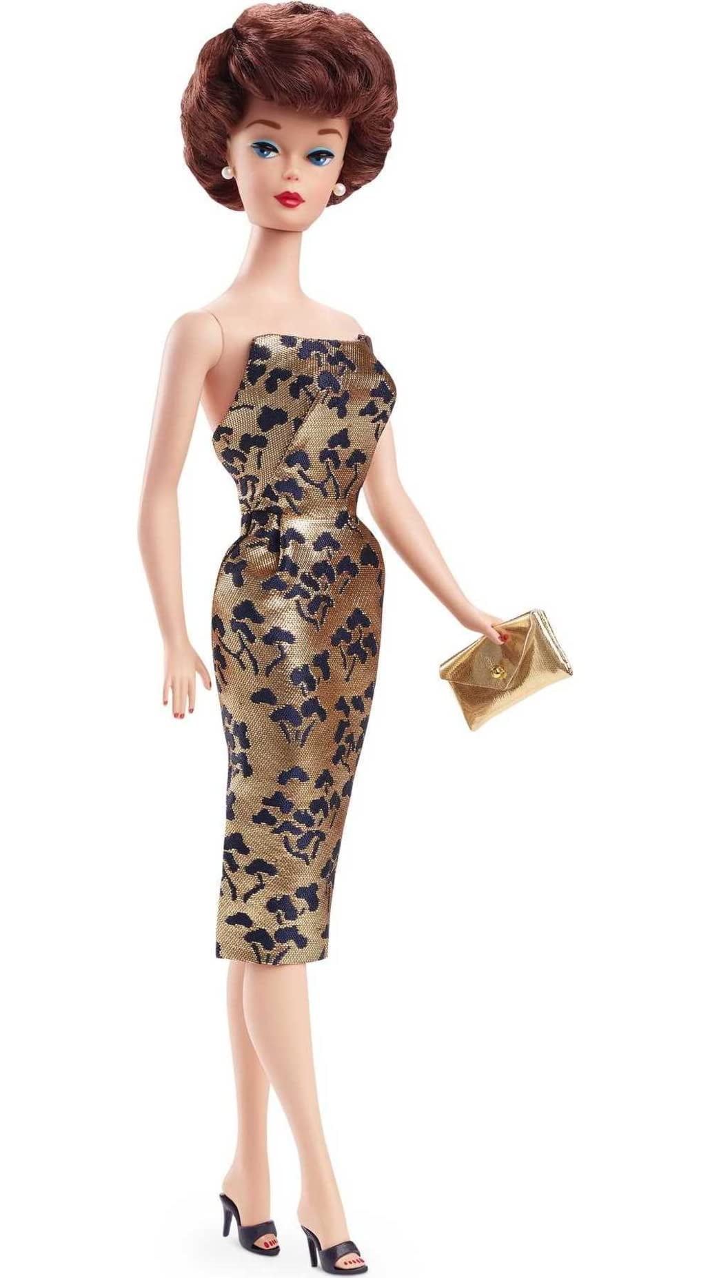 Muñeca coleccionable Barbie 1961 Brownette Bubble Cut 60 aniversario ...