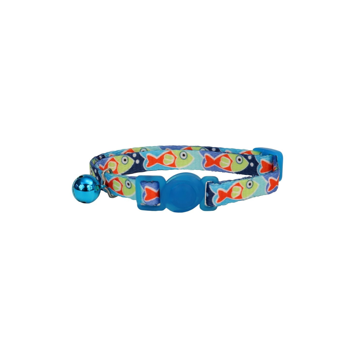 Pet Attire Blue Fish Adjustable Safety Beakaway Cat Collar - Walmart.ca
