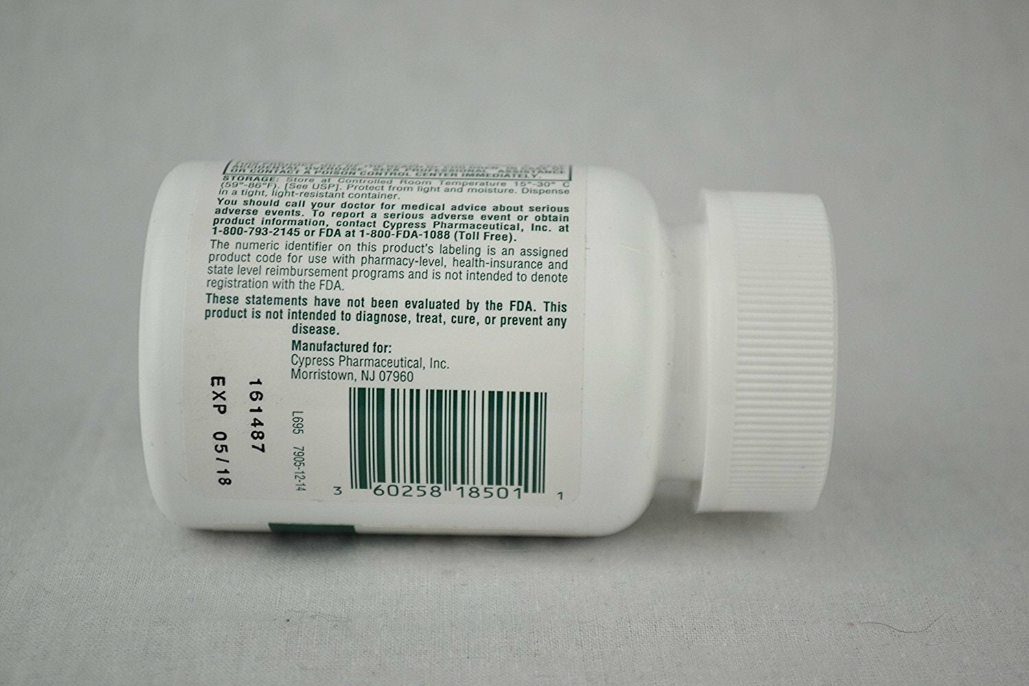 Cypress Poly Iron Iron Supplement 150 mg Strength Capsule, 100 per Pack