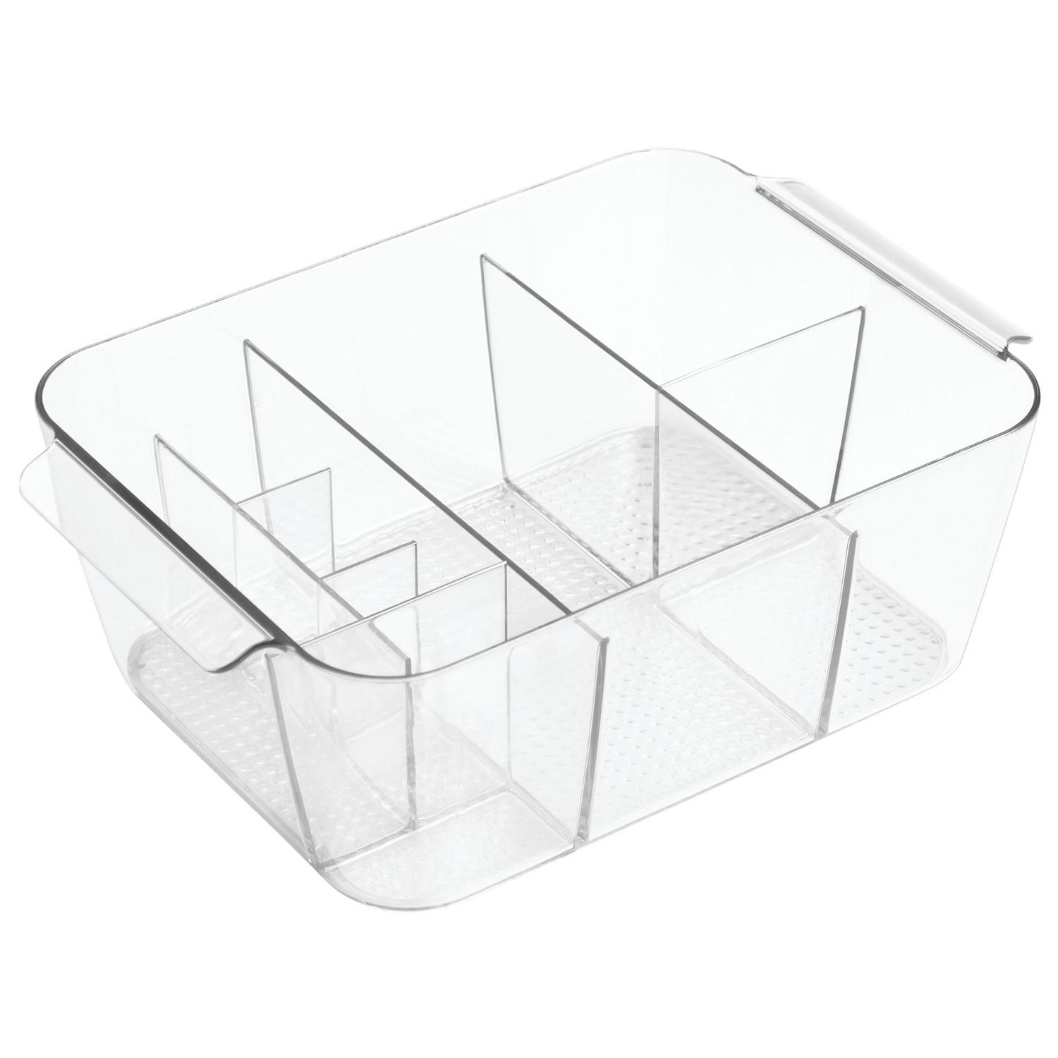 Click here for Mainstays Divided Clear Cosmetic Organizer Tote prices