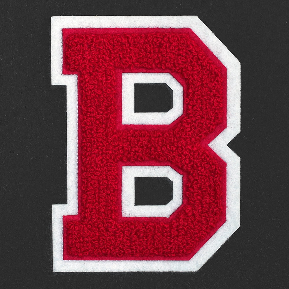 Chenille Stitch Varsity Iron-On Patch by pc, 4-1/2", Red/White, TR ...