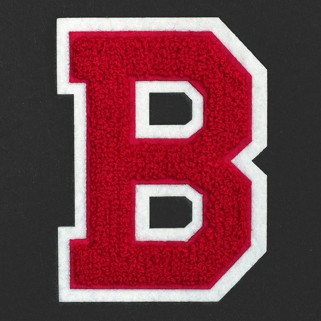 Chenille Stitch Varsity Iron-On Patch by pc, 4-1/2", Red/White, TR ...