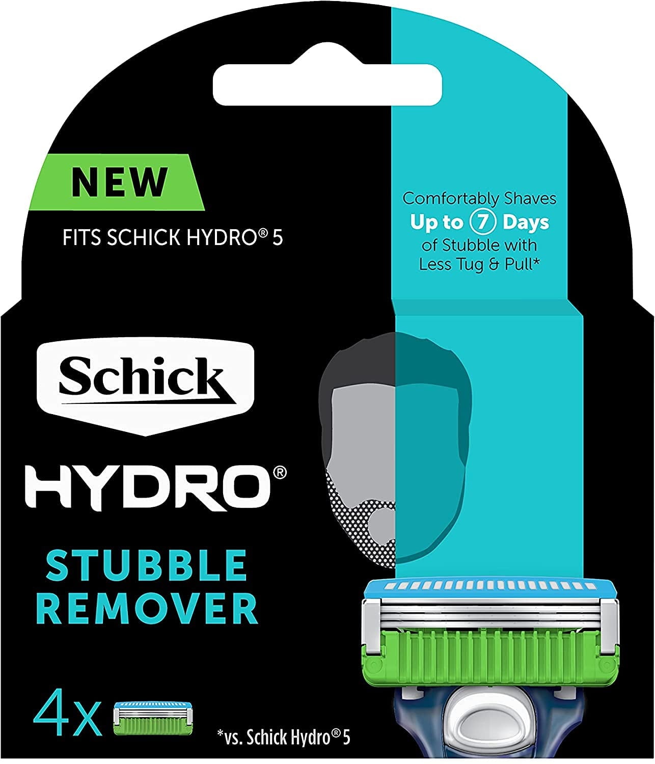 Schick Hydro Stubble Remover Refill Razor Blade Cartridges, 4 ct ...
