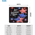 4th of July Mouse Pad Stars Stripes and Bright Bursts Rubber Mouse Mat ...