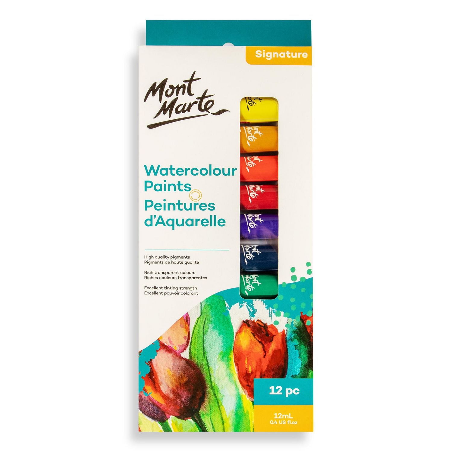 Click here for Mont Marte Watercolour Paints Set - 12ml Each - 12... prices