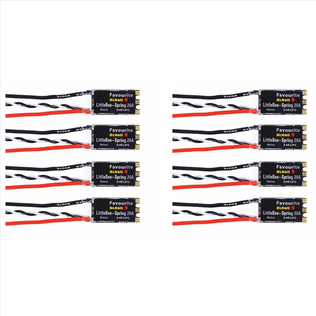 Controlador de Velocidad Electrónico BLHeli-S ESC de 20 A, 8 Piezas ...