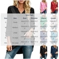 3/4 Length Sleeve Womens Tops V Neck T Shirts Blouses Business Casual ...