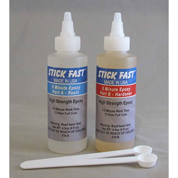 Stick Fast 319 CA 5-Minute Epoxy Kit, Clear - Walmart.com