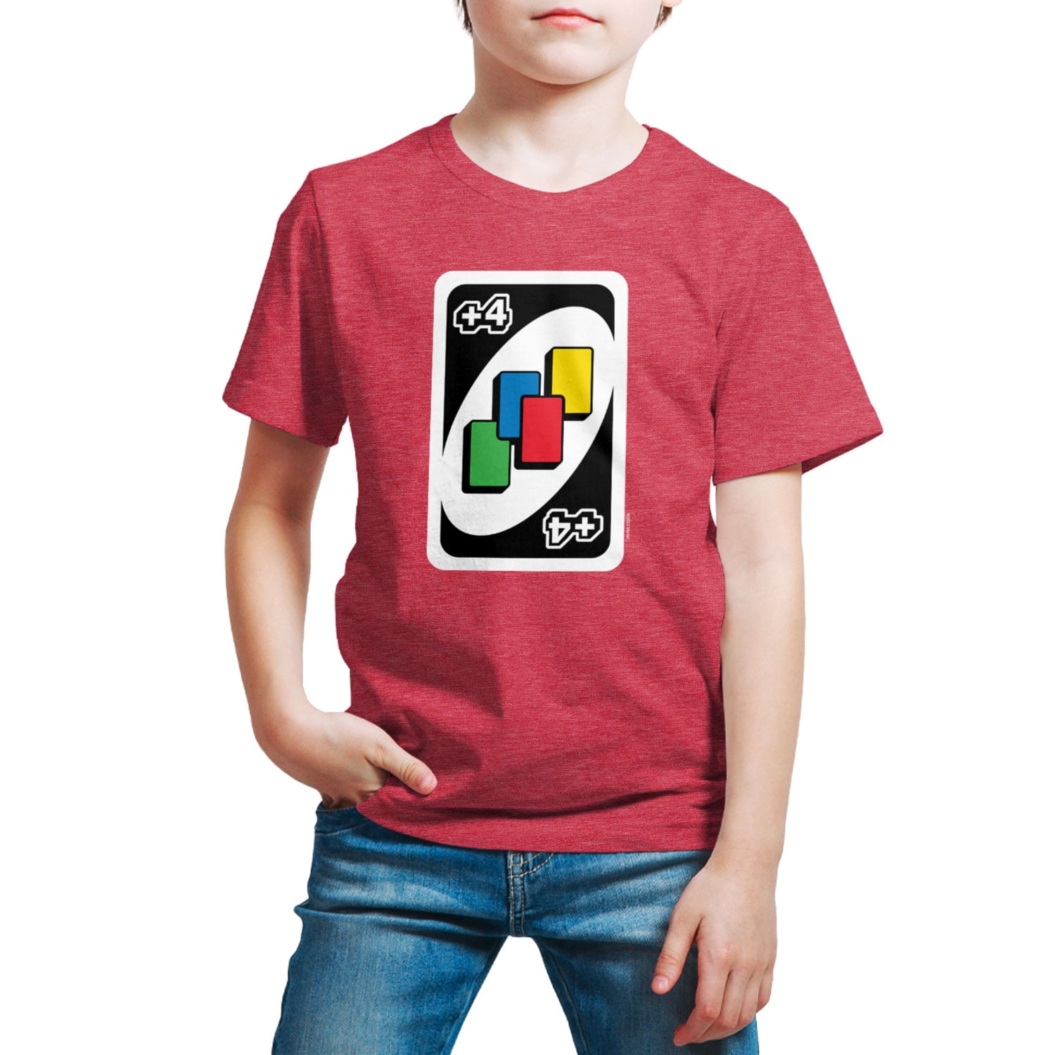 UNO Draw Four Toddler And Youth Short Sleeve Graphic T Shirt uno-draw-four-toddler-and-youth-short-sleeve-graphic-t-shirt