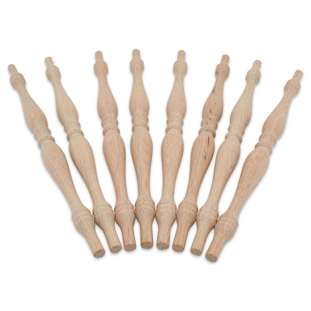 Wooden Baluster Spindles 11-1/2", Pack of 25 Oak Spindles for Crafts ...