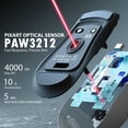 ATTACK SHARK X5 Wireless Gaming Mouse with Tri-Modes BT 5.1/2.4Ghz/USB ...
