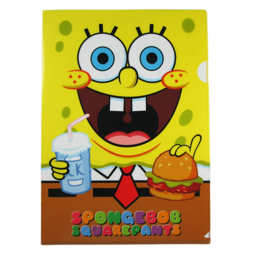 Spongebob Squarepants Face Single Sleeve Document Folder - Walmart.com ...