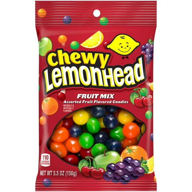 Lemonhead & Friends Chewy Fruit Mix, 5.5 Ounce Bag, Pack of 12 ...