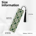 Abstract Celtic Knots Green Aluminum Metal Bookmark with Tassel ...