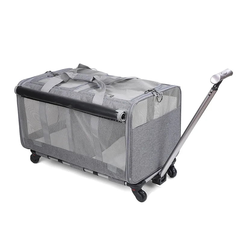 Dog Stroller Cart Pet Puppy trolley for Small Dogs Double Puppies ...