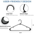 Coolmade Plastic Shirt Hangers, Ideal for Everyday Use, Reinforced ...