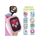 iTech Jr Kids Girls Fuzzy Purple Cup Cake Silicone Smartwatch with On ...