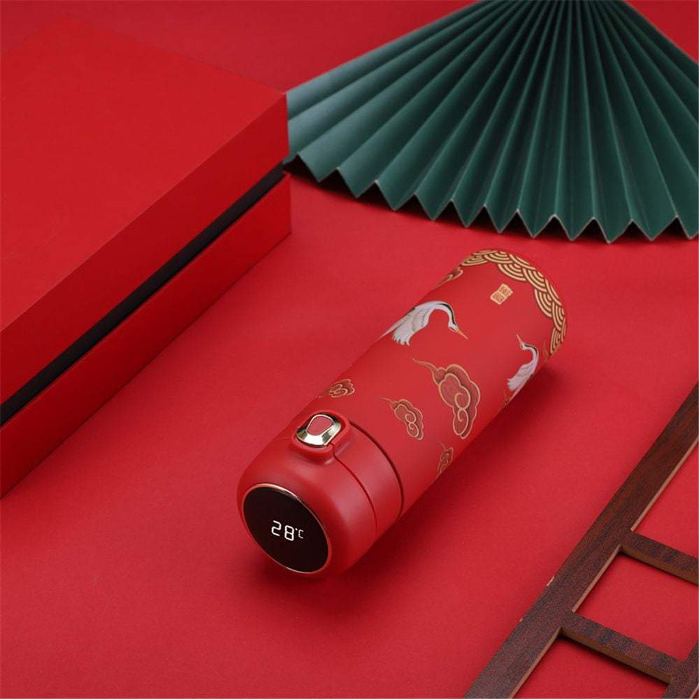Drinkware LED Display Vacuum Flasks Miniature Water Bottle Chinese ...