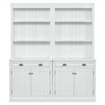 Harper & Bright Designs Tall Bookshelf with LED Lighting, Modern ...